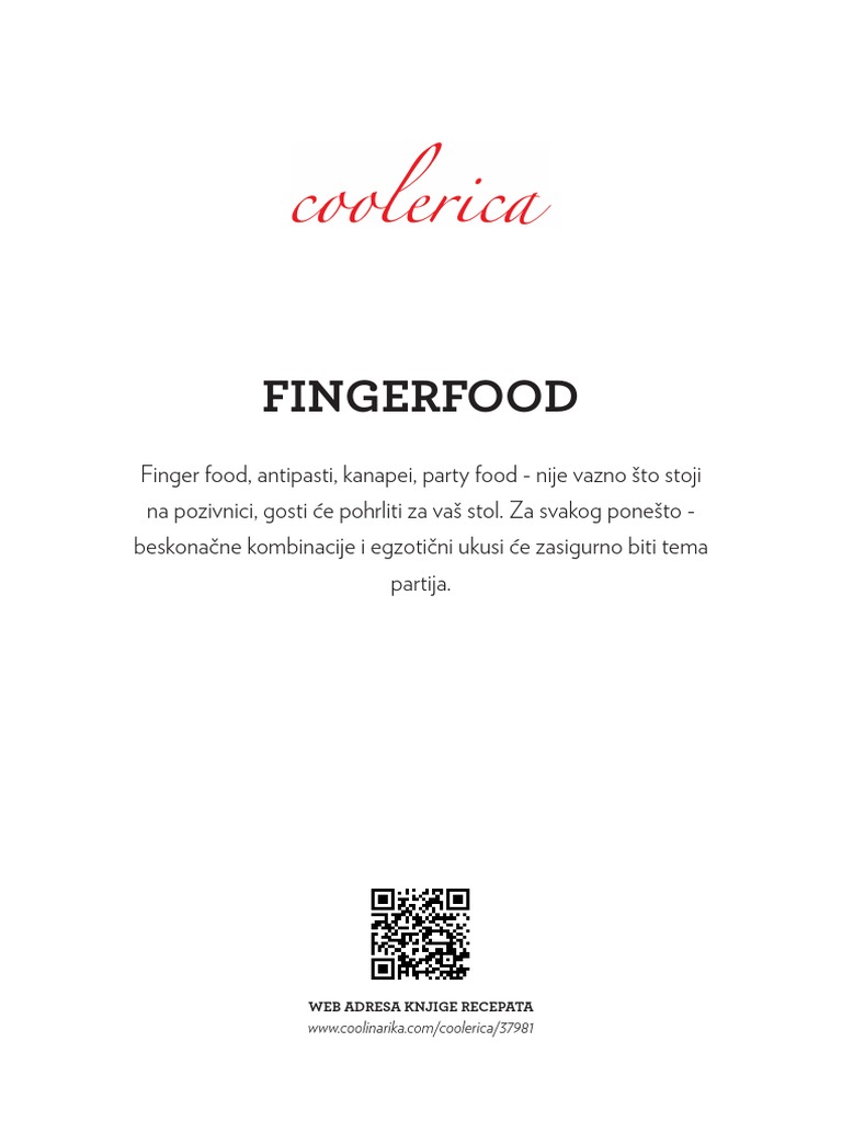 Party Finger Food Recipes Guide | PDF