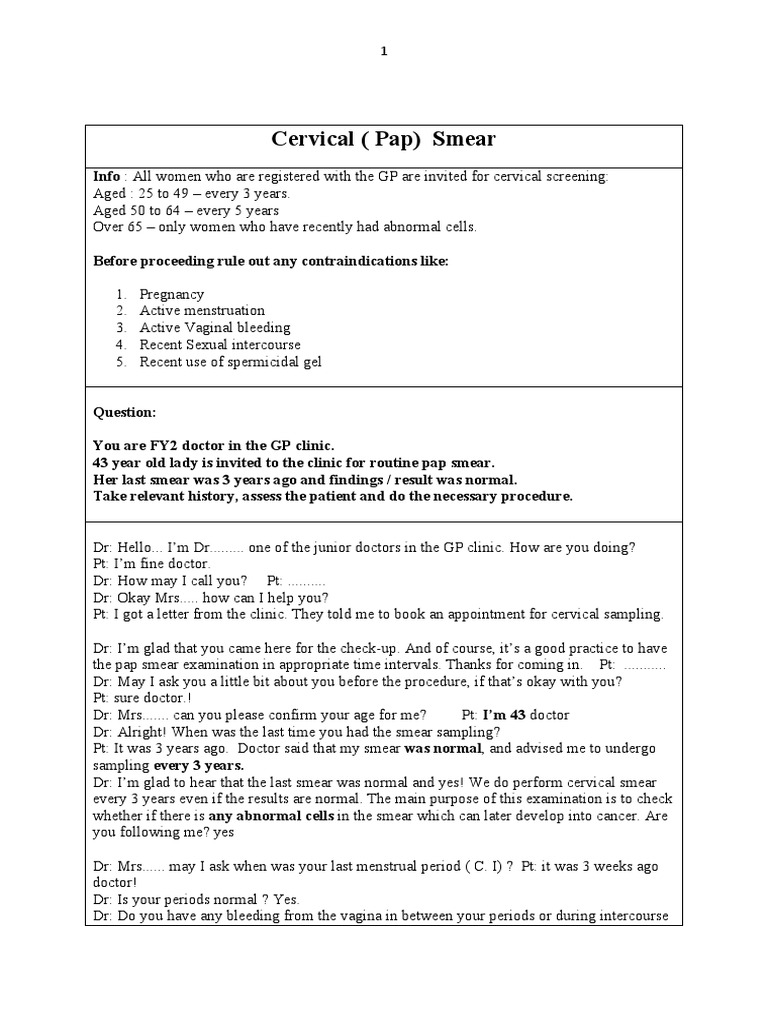 Cervical Smear | PDF | Cervical Cancer | Public Health