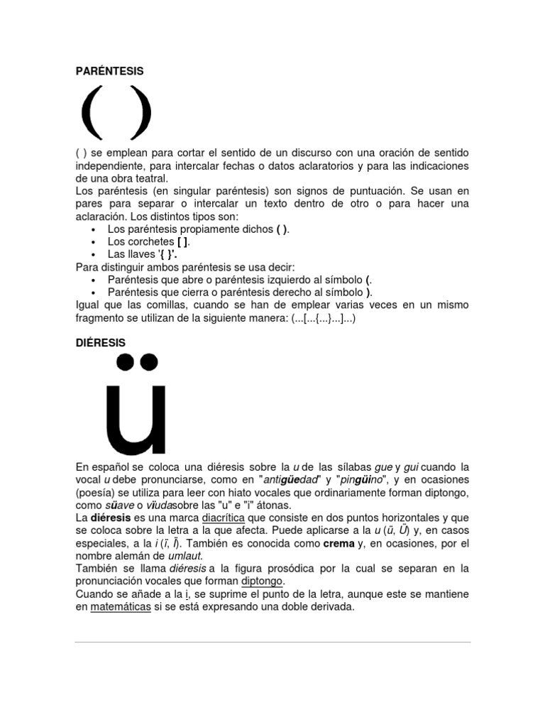 Parentesis | PDF | Soporte | Comillas