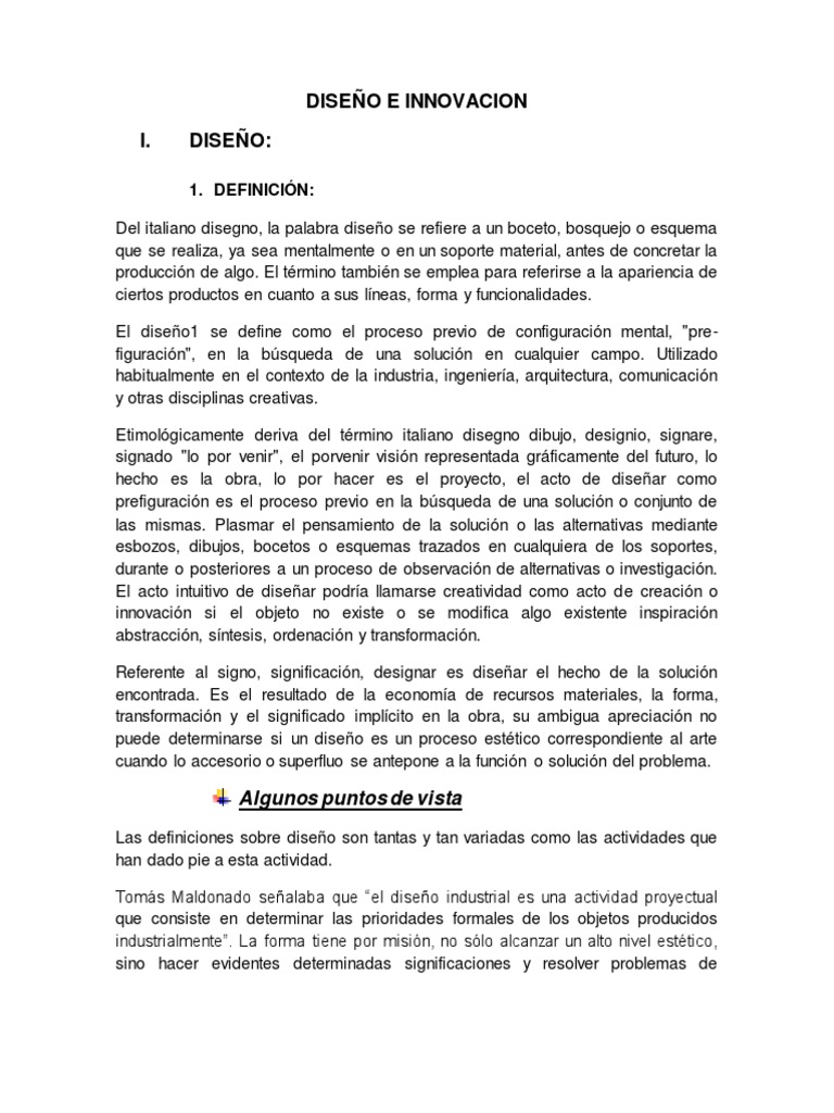 Diseno E Innovacion Pdf Diseño Ingeniería