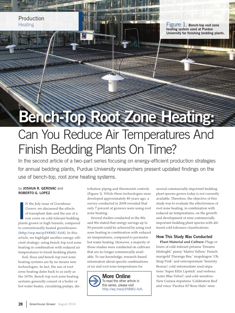 Bench-Top Root Zone Heating:: Can You Reduce Air Temperatures and ...