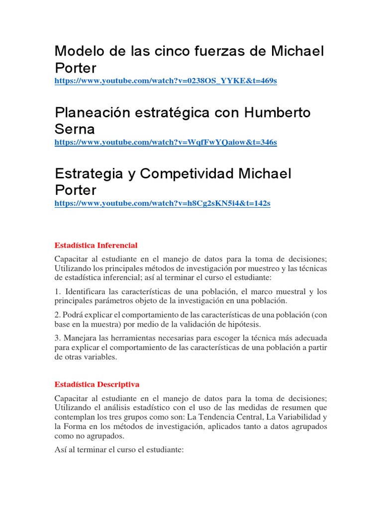 Modelo de Porter | PDF | Informática