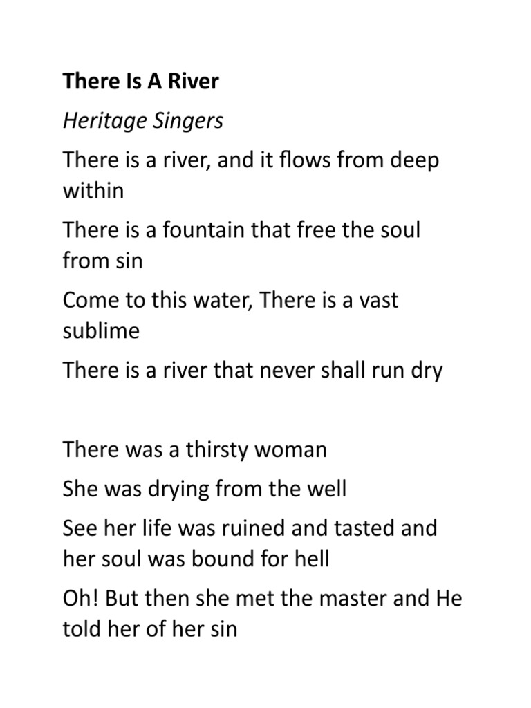 There Is A River | PDF