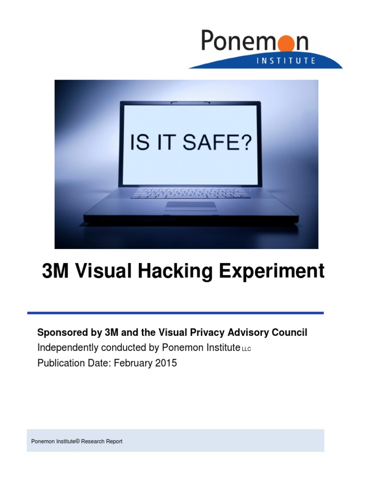 3M Visual Hacking Experiment | PDF | Privacy | Security Hacker