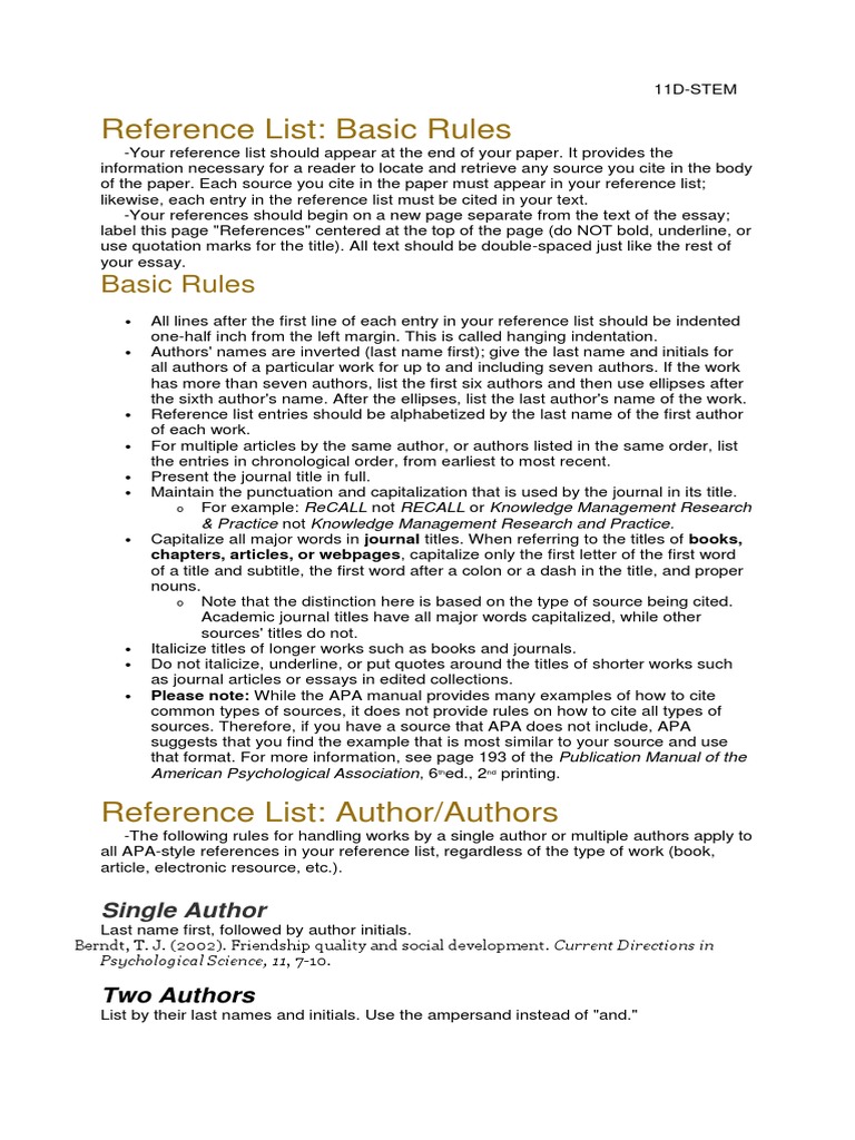 RESEARCH Reference List | PDF | Digital Object Identifier | Citation