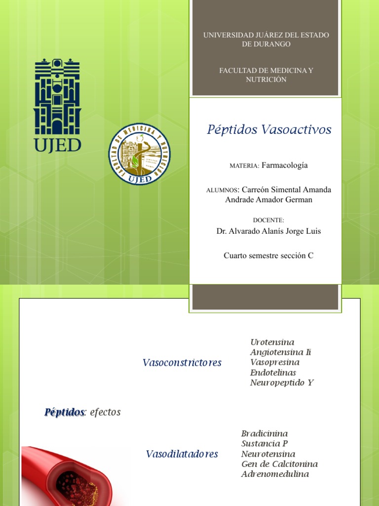 Peptidos Vasoactivos | PDF | Angiotensina | Sistema endocrino