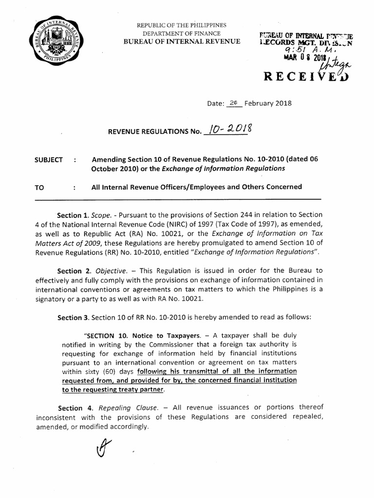 RR 10-2018 | PDF | Internal Revenue Service | Government Finances