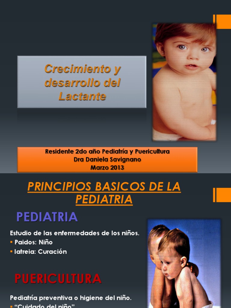 Crecimiento y Desarrollo Del Lactante | PDF | Pediatría | Alimentos