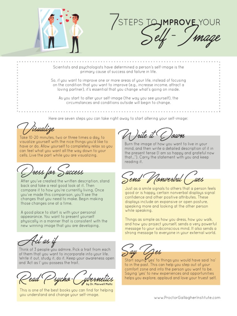 7 Steps To Improve Your Self Image | PDF | Neuropsychological ...