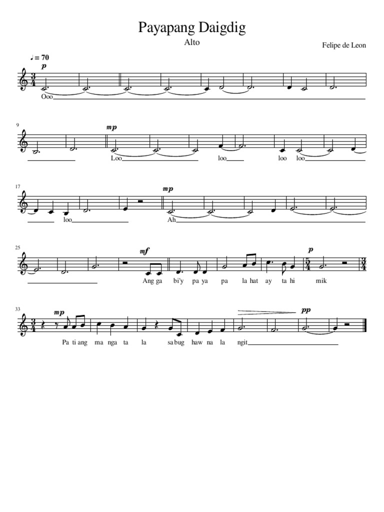 Payapang Daigdig Alto | PDF