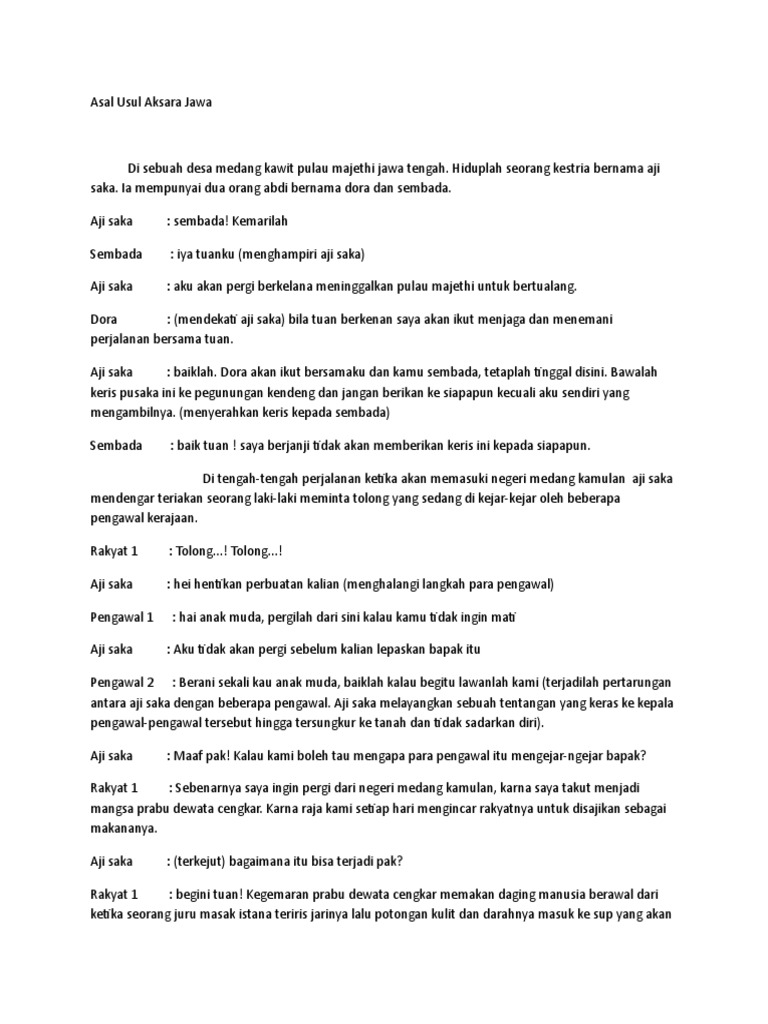 Asal Usul Aksara Jawa | PDF