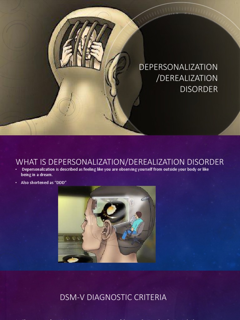 Depersonalization /derealization Disorder | PDF | Self-Improvement