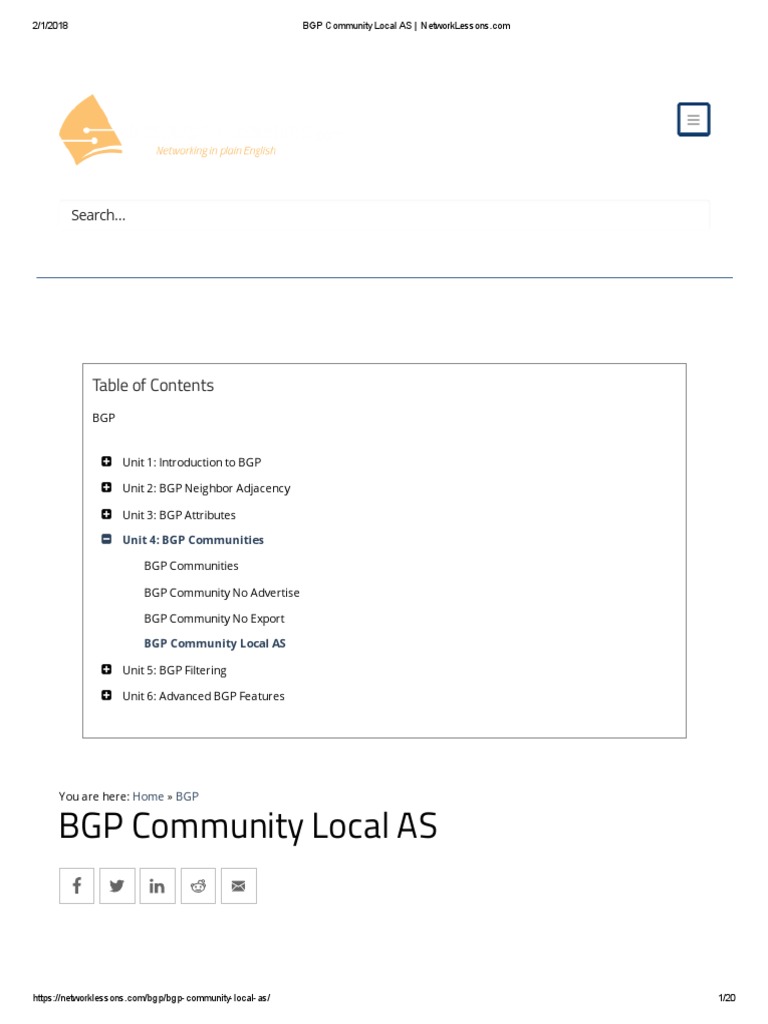BGP Community | PDF | Ip Address | Routing