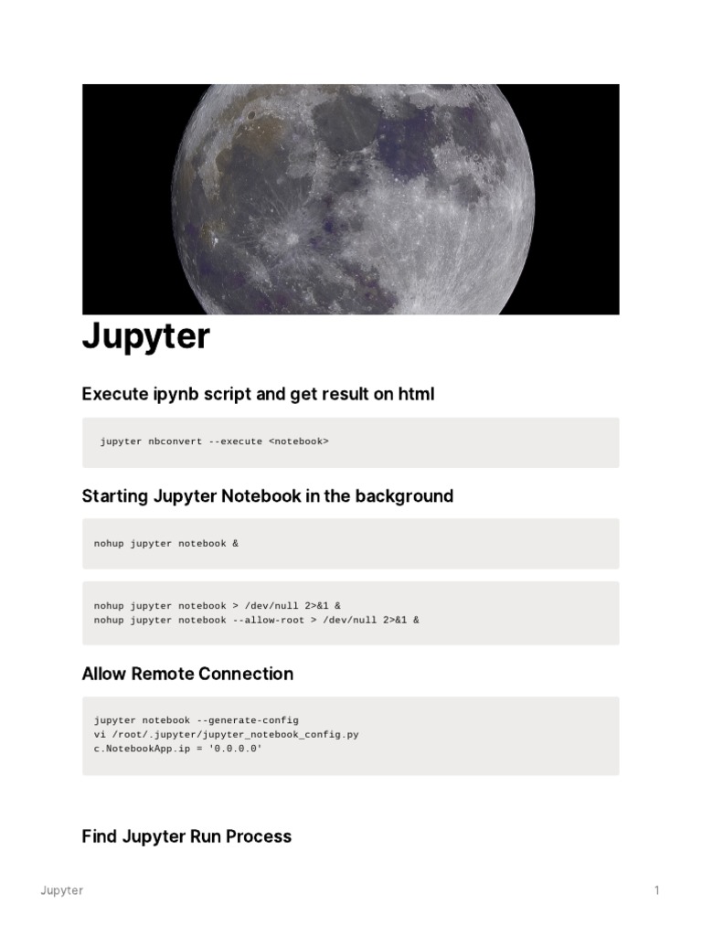 Jupyter Execute Ipynb Script And Get Result On Html Pdf