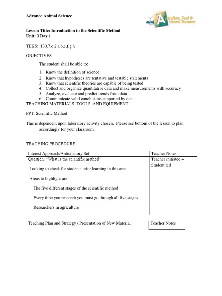 Advance Animal Science | PDF | Scientific Method | Science