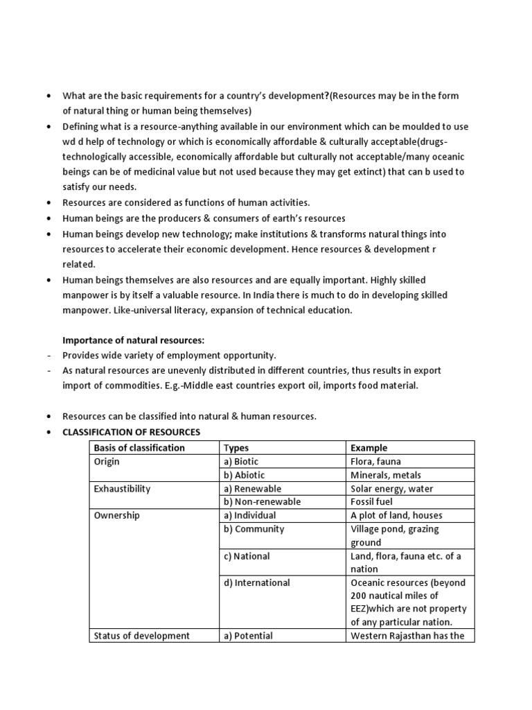 Resrc & DVPT | PDF | Soil | Sustainability