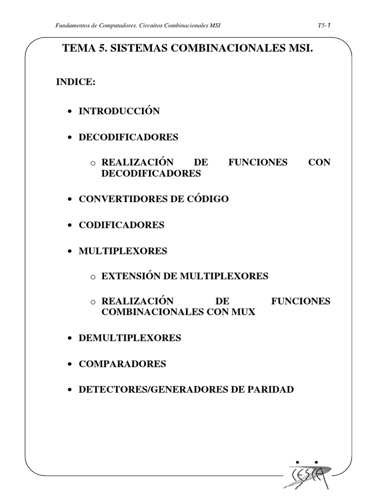 Codificadores y Multiplexores PDF | PDF | Decimal codificado en binario ...