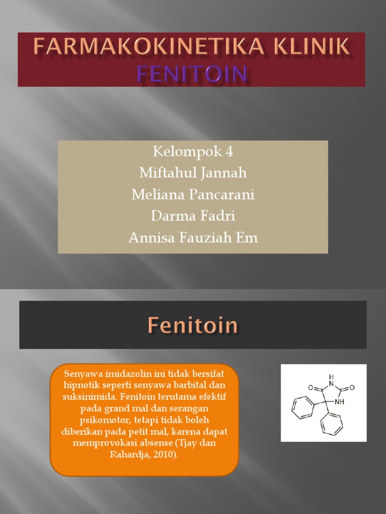 Farmakokinetika Klinik+Fenitoin | PDF