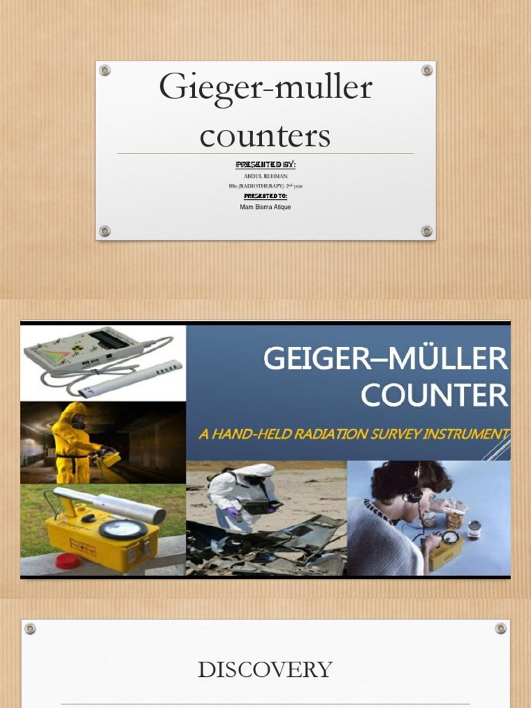 Geiger-Muller Counter Overview and Function | PDF | Electricity | Materials