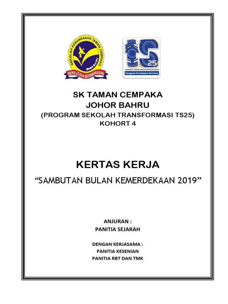 Cover Kertas Kerja Bulan Kemerdekaan | PDF