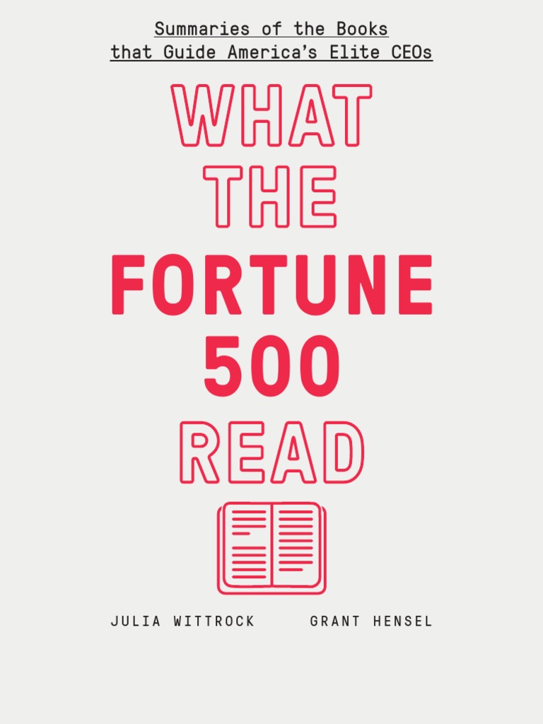 What The Fortune 500 Read | PDF | Goal | Leadership