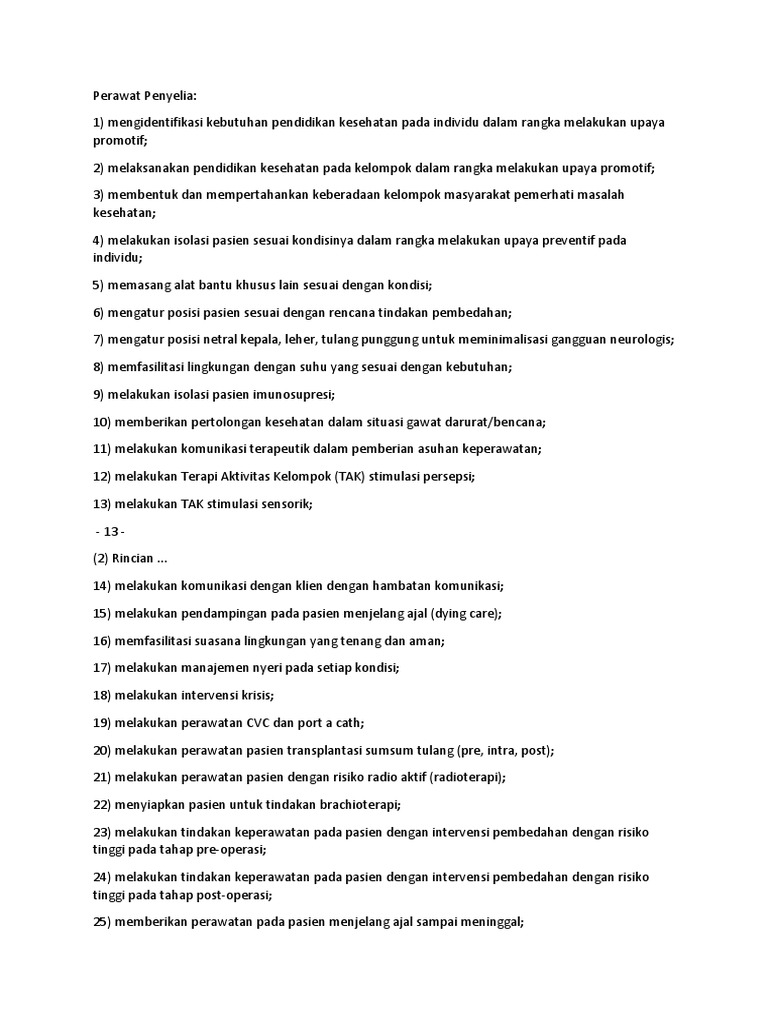 Perawat Penyelia | PDF