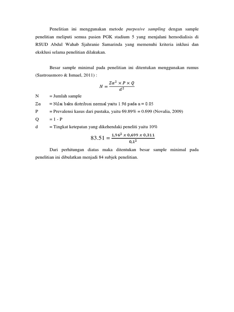 Metode Purposive Sampling pada Penelitian | PDF | Sains & Matematika