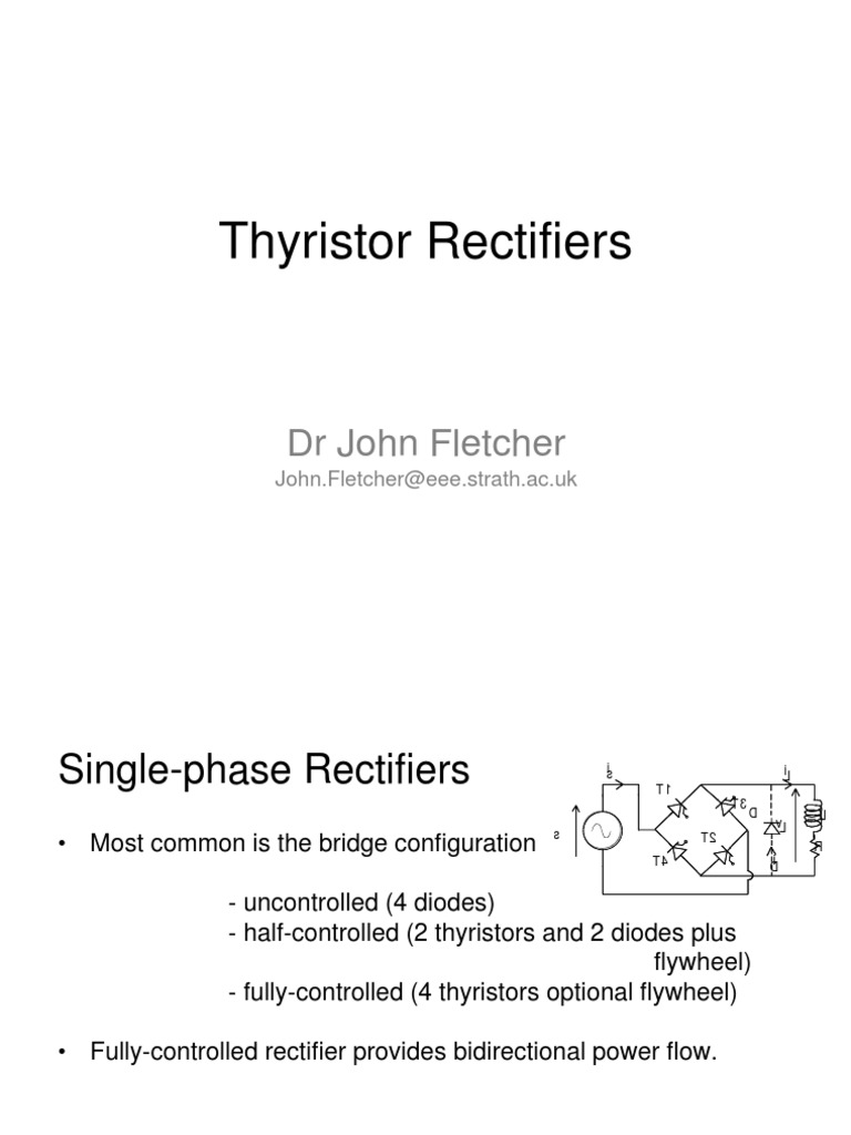 WK 5 Full-Wave Thyristor Rectifiers | PDF | Rectifier | Root Mean Square
