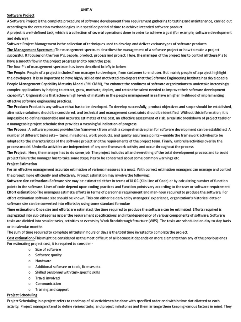 Software Project 1 | PDF | Software Development | Project Management
