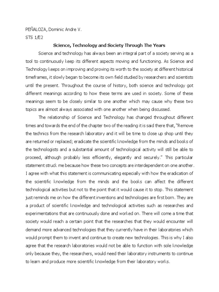 STS Position Paper McGinn | PDF