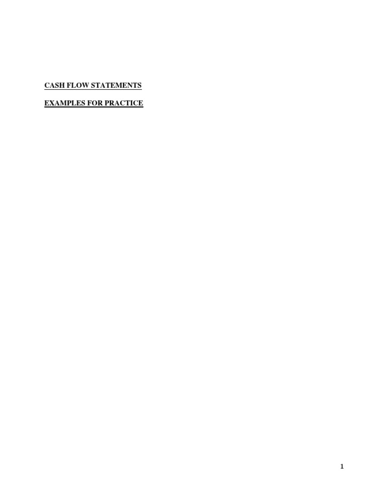 CF Statement Solutions 1 | PDF | Dividend | Equity (Finance)