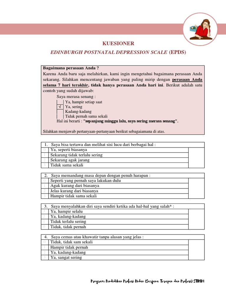 Kuesioner Epds Versi Indonesia | PDF