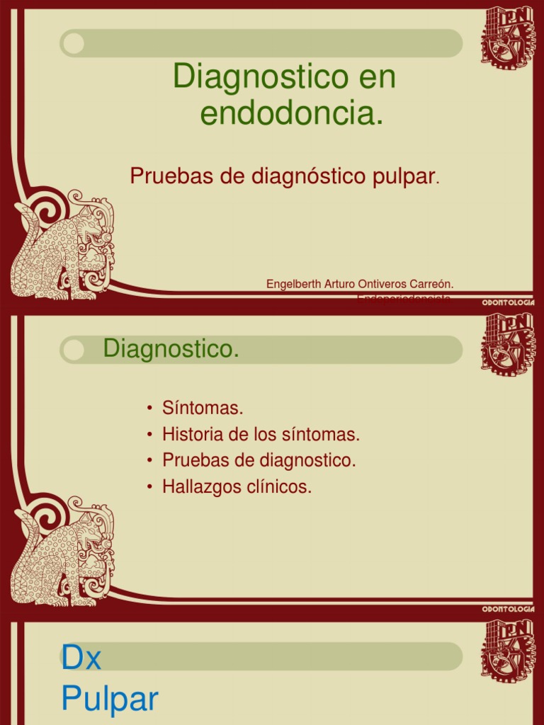 Diagnóstico Pulpar | PDF | Dolor | Medicina