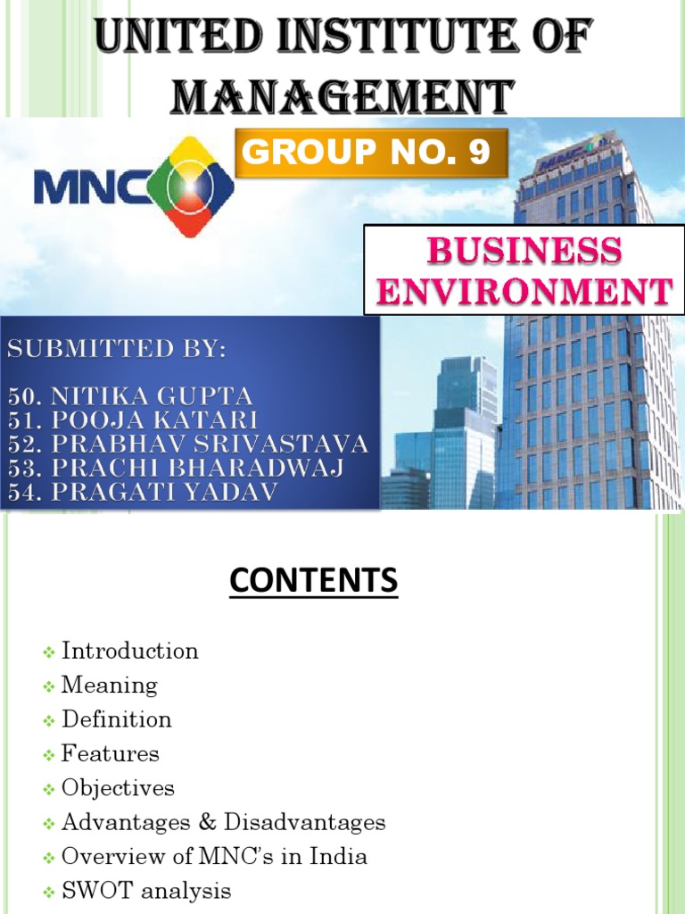 SWOT Analysis of MNCs in India: Advantages, Disadvantages and Future ...
