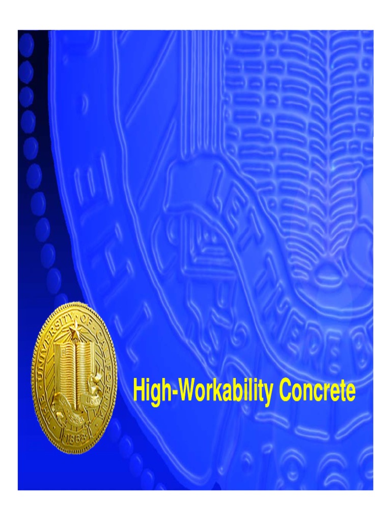 High-Workability Concrete High-Workability Concrete | PDF ...
