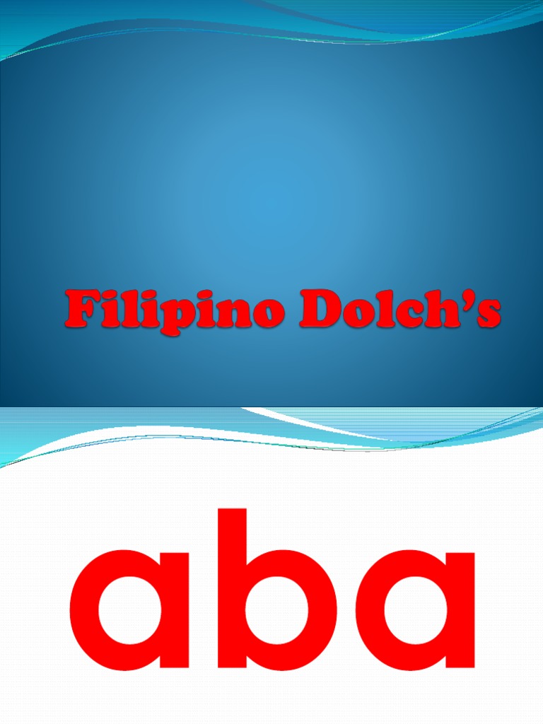 Filipino Dolch S | PDF