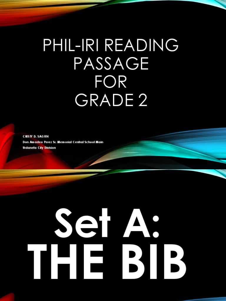 Phil-IRI Reading Grades 2 Per Word Type | PDF