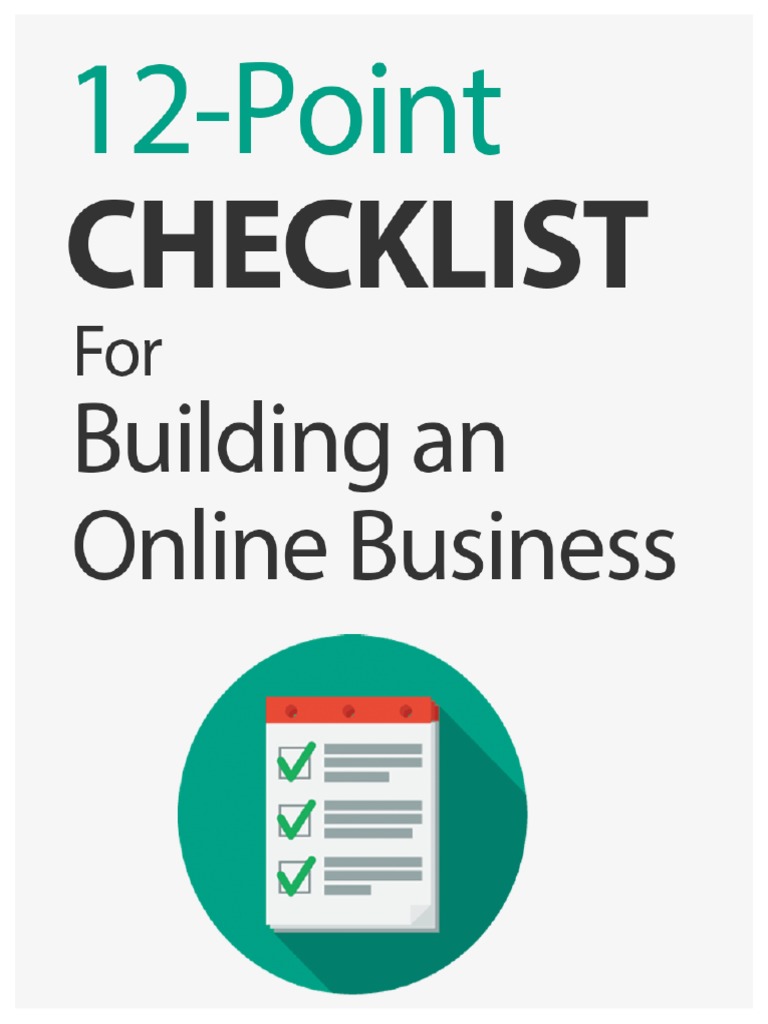 12 Point Checklist | PDF | Electronic Business | Target Audience