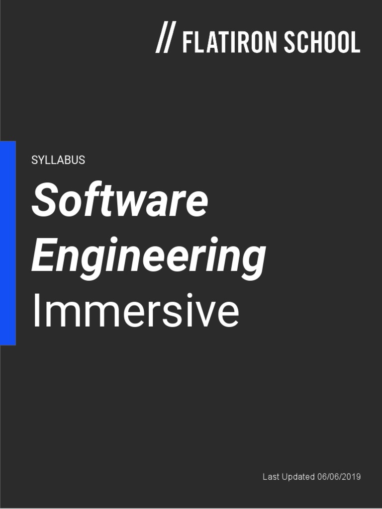 Flatiron SoftwareEngineeringImmersive Syllabus | PDF | Ruby On Rails ...