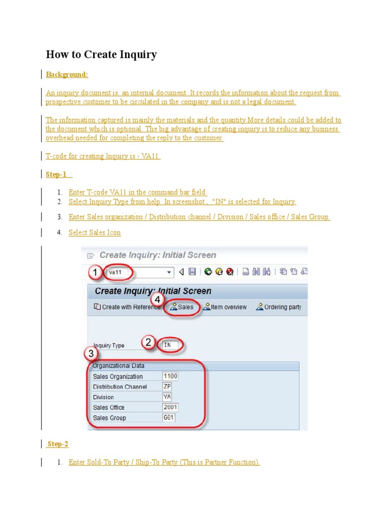 How To Create Inquiry: Background | PDF