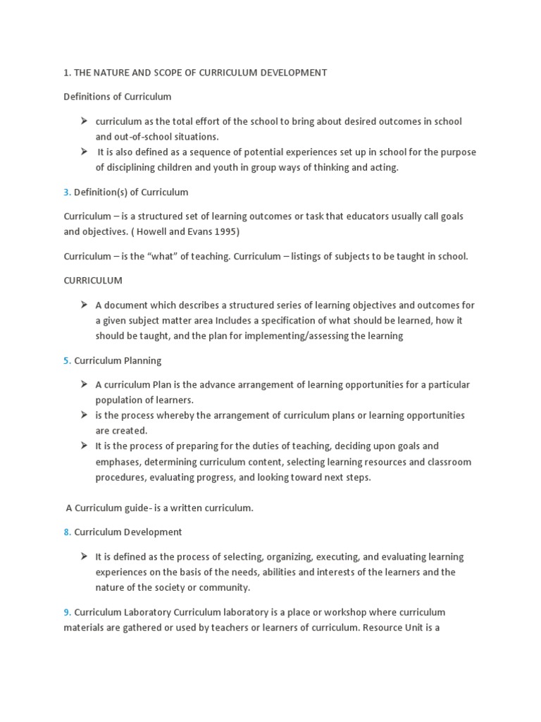 Curdev | PDF | Curriculum | Evaluation