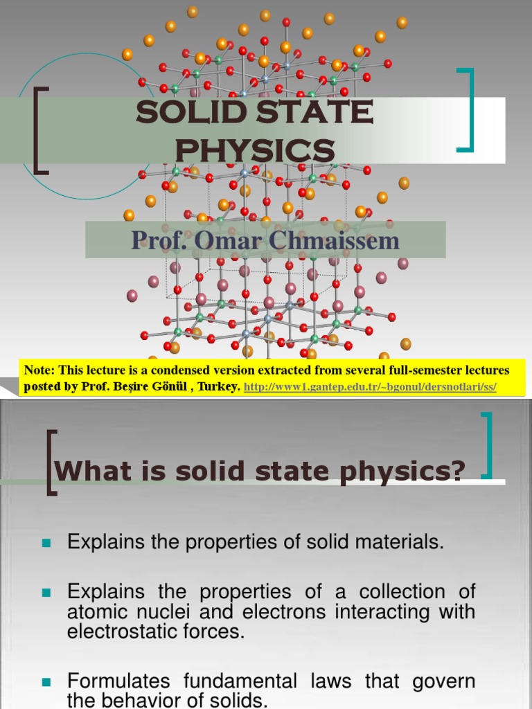 Introduction to Solid State Physics | PDF | Crystallite | Phonon