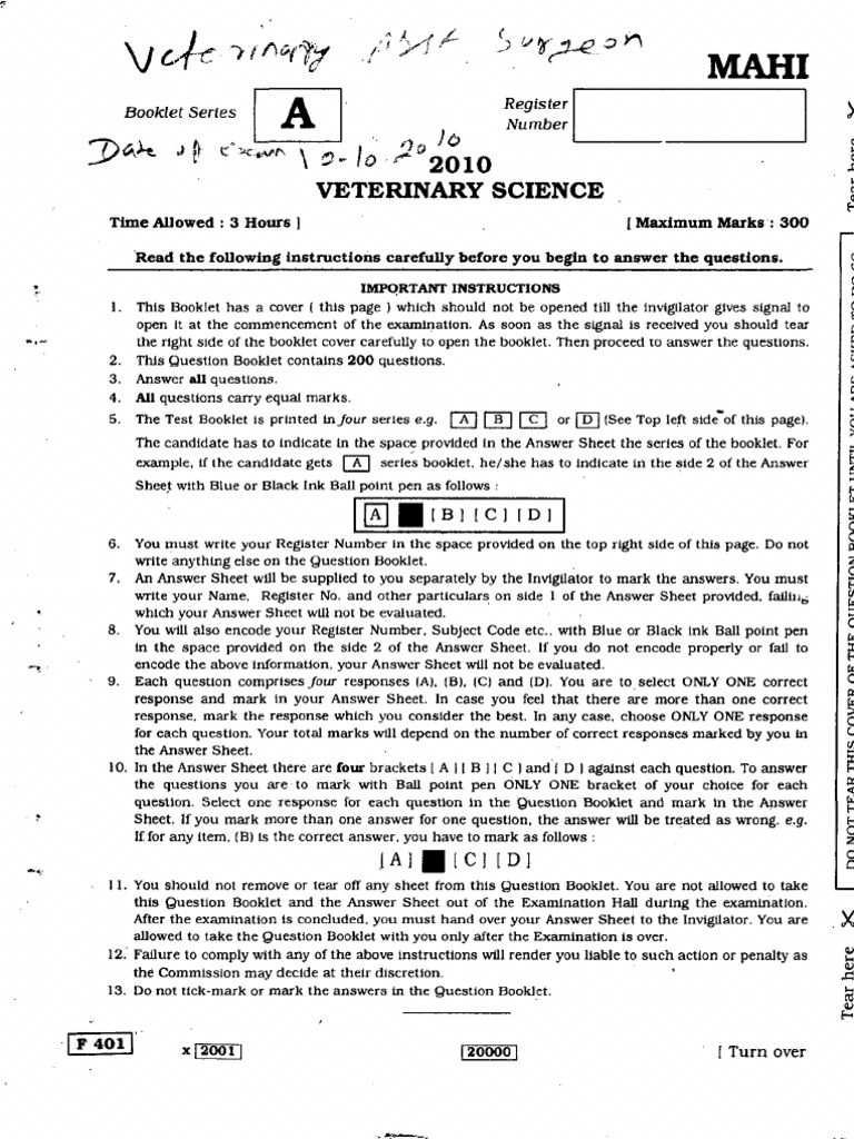 Veterinary Science 1 PDF | PDF