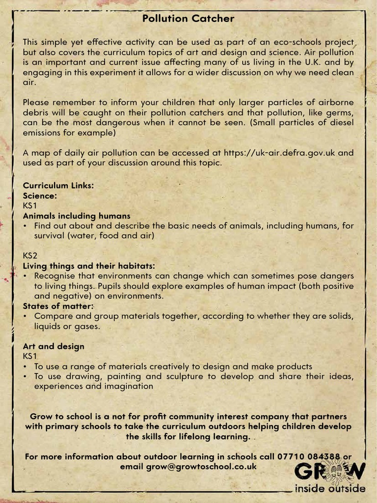 Pollution Catcher | PDF