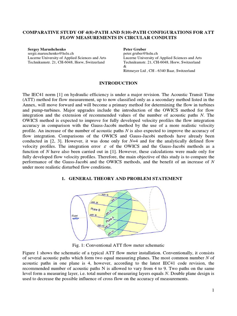 OWICS | PDF | Flow Measurement | Fluid Dynamics