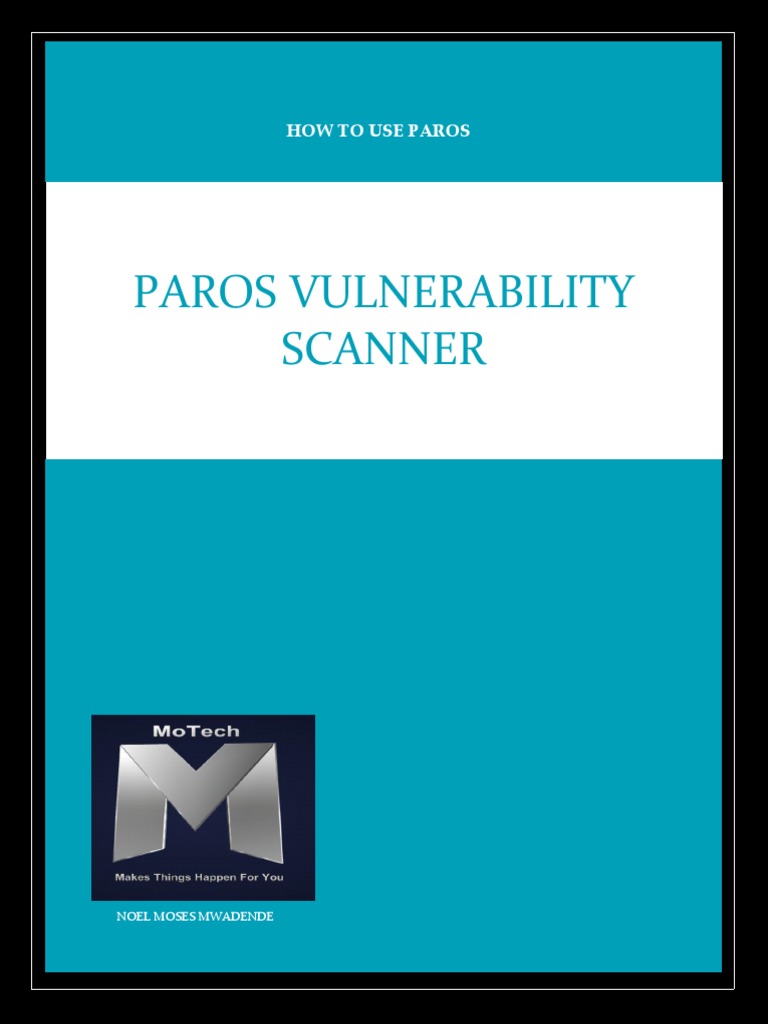 Paros Vulnerability Scanner Guide | PDF | Proxy Server | Web Page