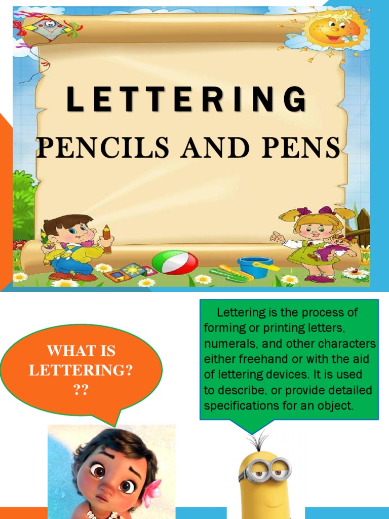 Lettering: Pencils and Pens | PDF | Pencil | Stationery