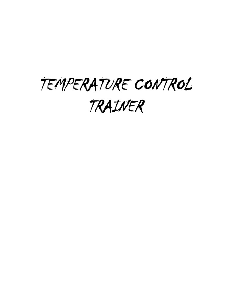 Temperature Control Trainer Overview | PDF | Control Theory | Systems ...