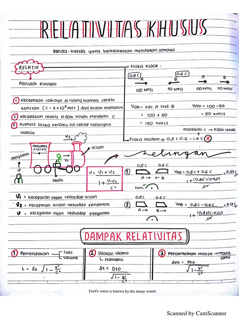 Relativitas Khusus | PDF
