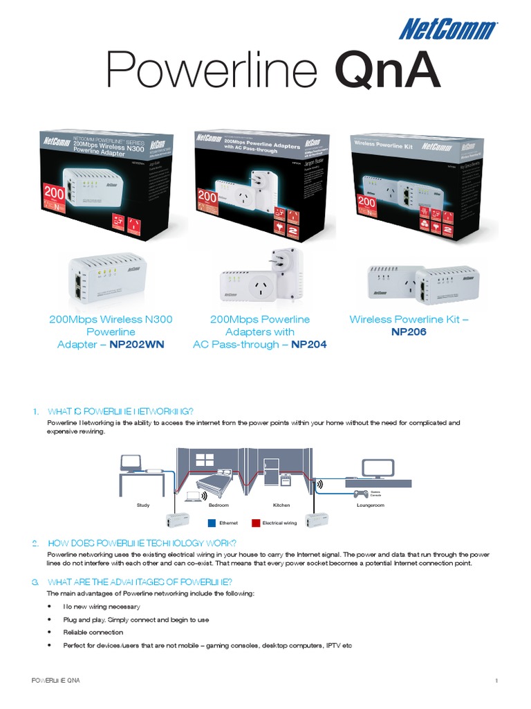 Powerline Qna: Np202Wn Np204 Np206 | PDF | Iptv | Computer Network